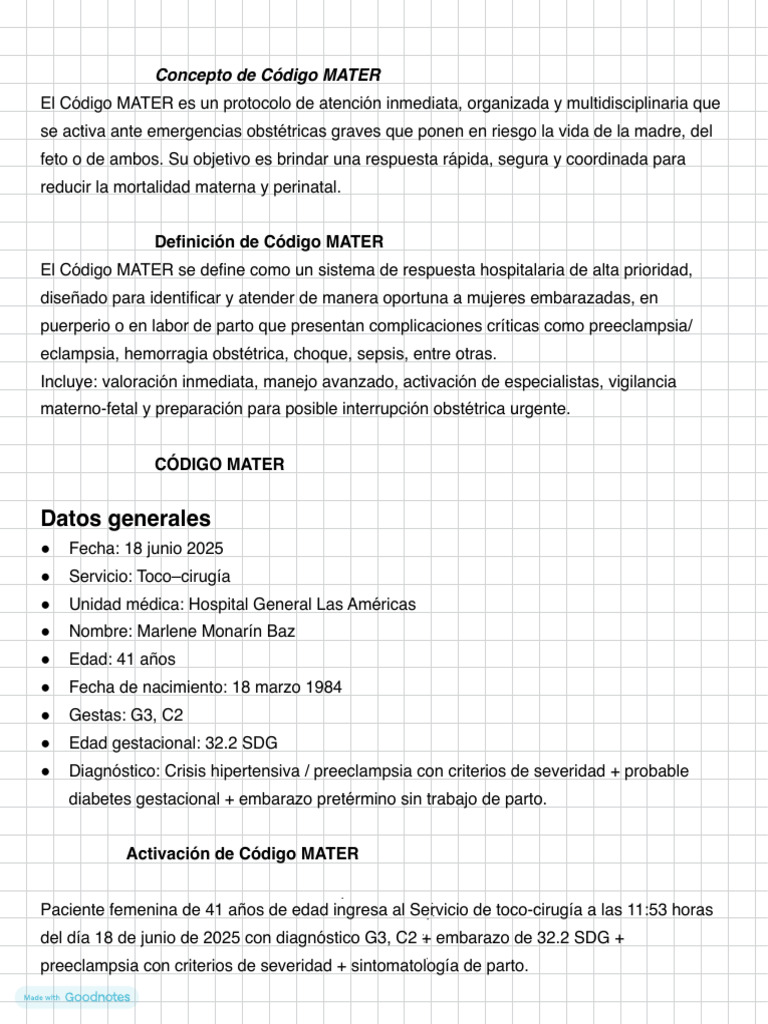 Código Mater | PDF | El embarazo | Ciencias de la Salud