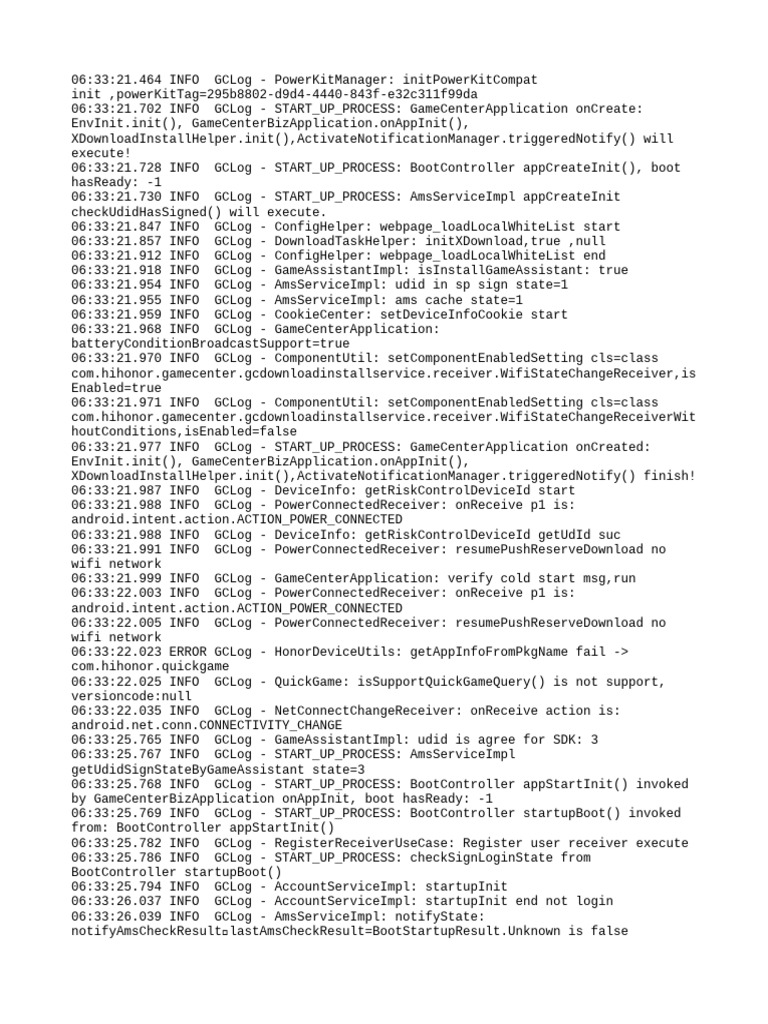 GameCenter Application Startup Log | PDF | Internet Architecture ...