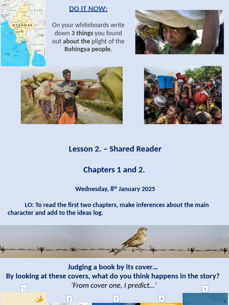 Lesson 2 - The Bone Sparrow - Starting The Novel + CH 1 | PDF