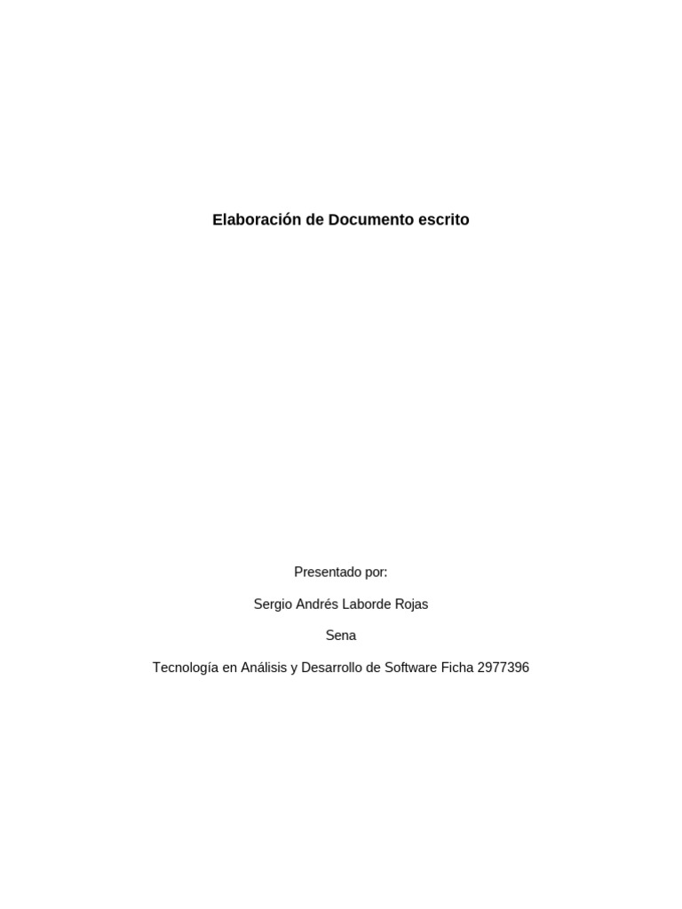 Documento Escrito | PDF