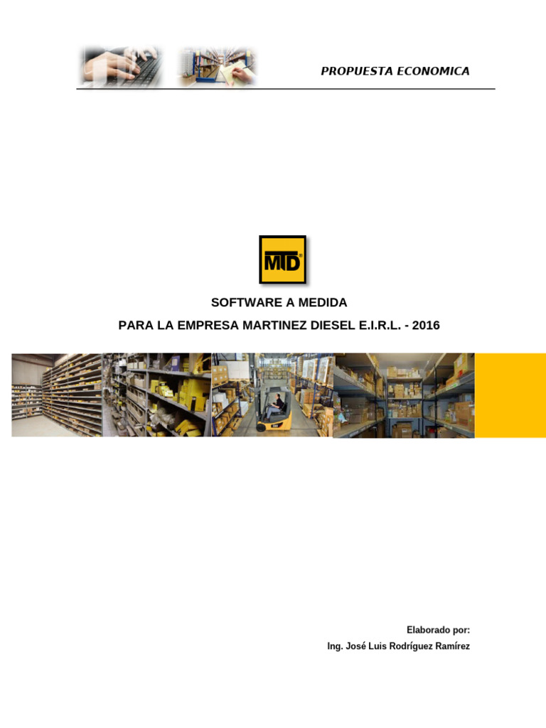 Propuesta Economica Software Mtd | PDF | Microsoft Windows | Software