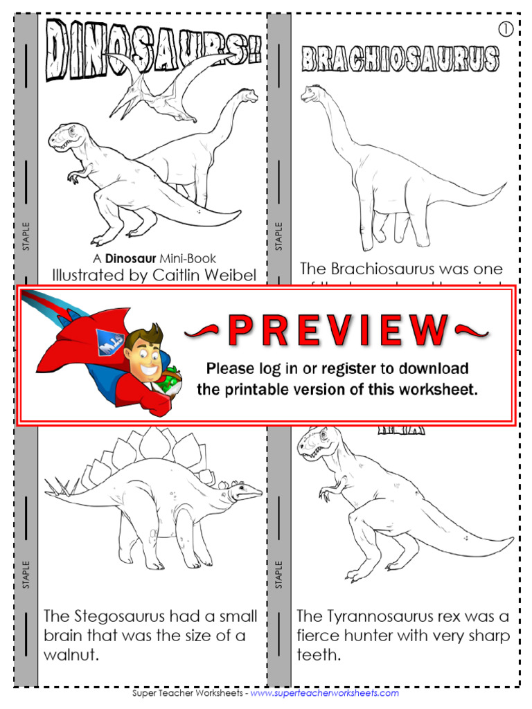 Dinosaurs Mini Book | PDF | Paleontology | Dinosaurs