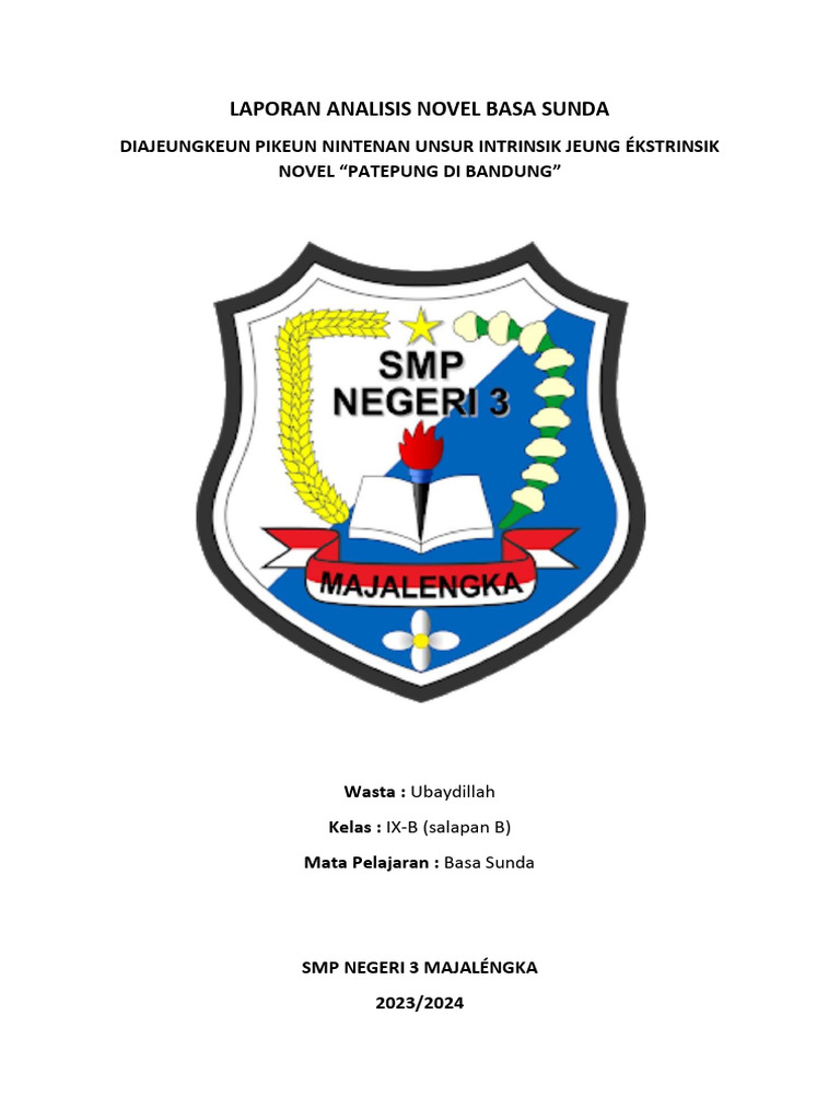 Analisis Novel B.sunda | PDF