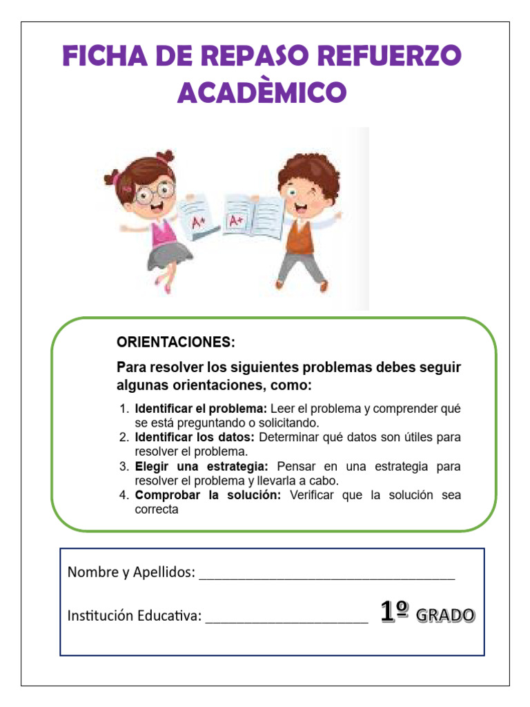 1º Grado Actividad de Repaso 2 (2) | PDF