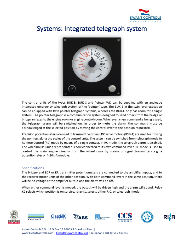 Systems Integrated Telegraph System 240226 153254 | PDF