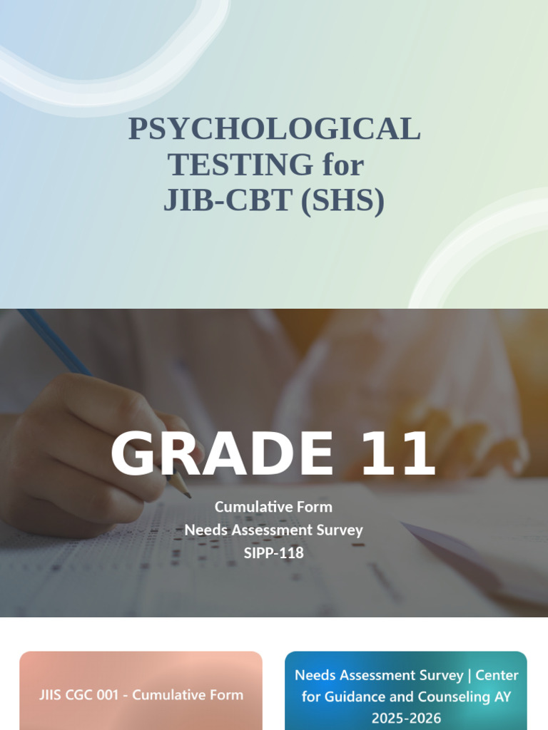 CBT Shs Psych Tests QR | PDF