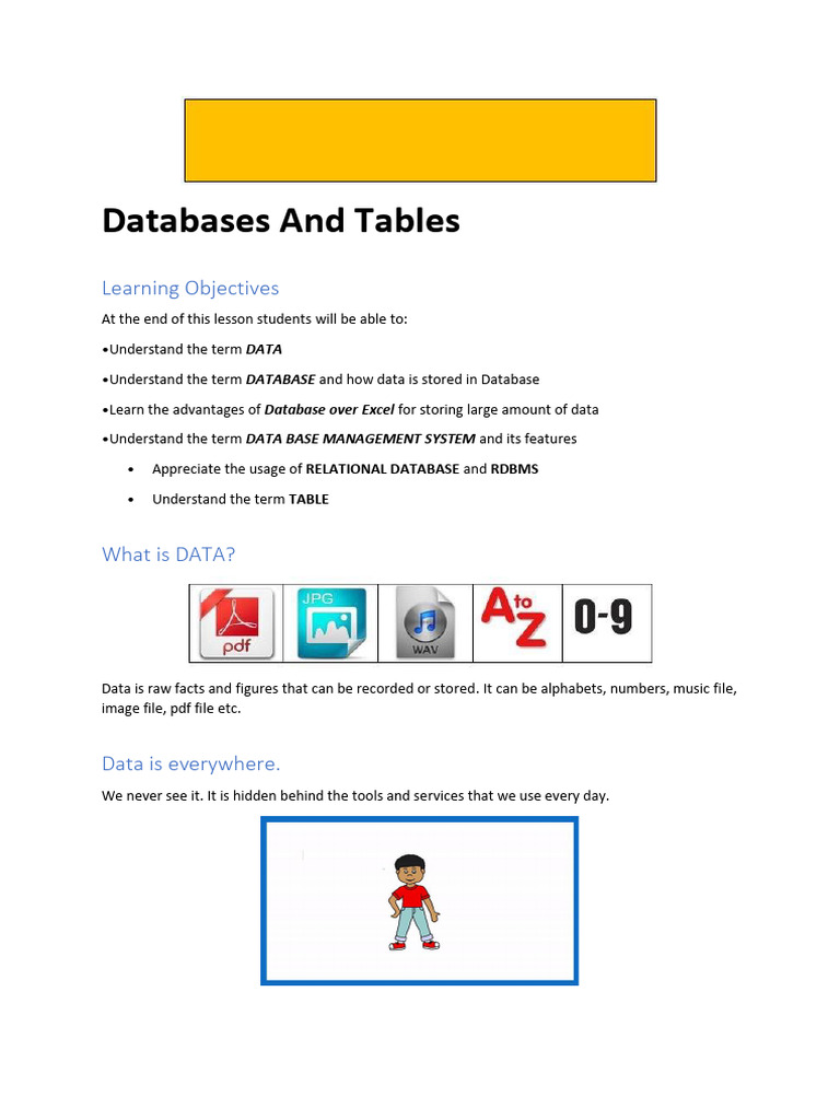 Tabases and Tables | PDF | Databases | Relational Database