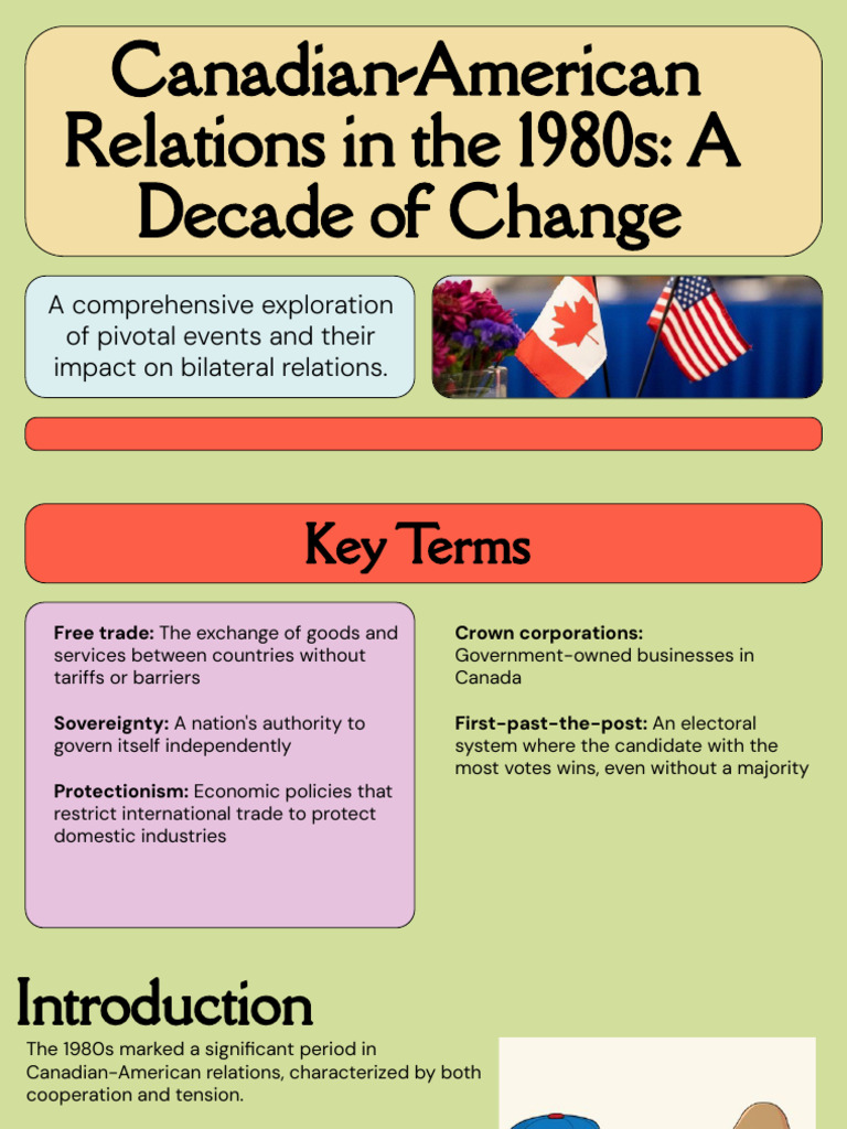 4.9 Canadian-American Relations in The 1980s | PDF | Foreign Policy ...