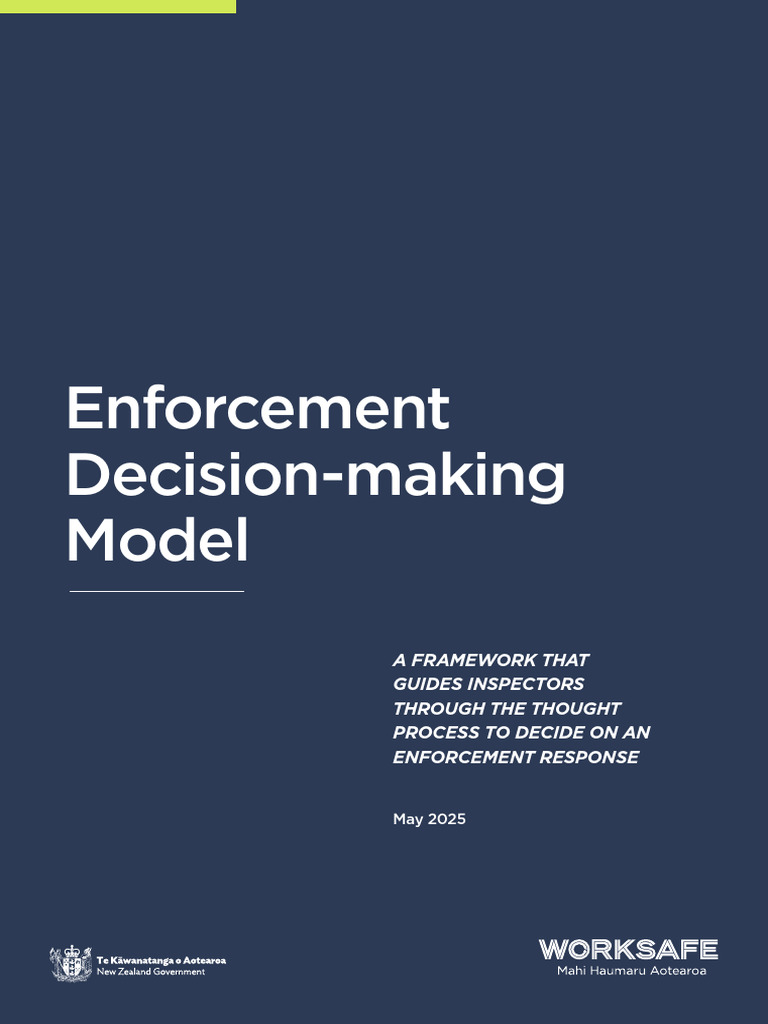 WKS 17 Enforcement Decision Making Model | PDF | Risk | Occupational ...
