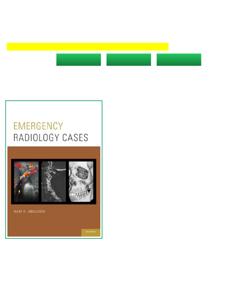 Emergency radiology cases 1st Edition Abujudeh available any format ...