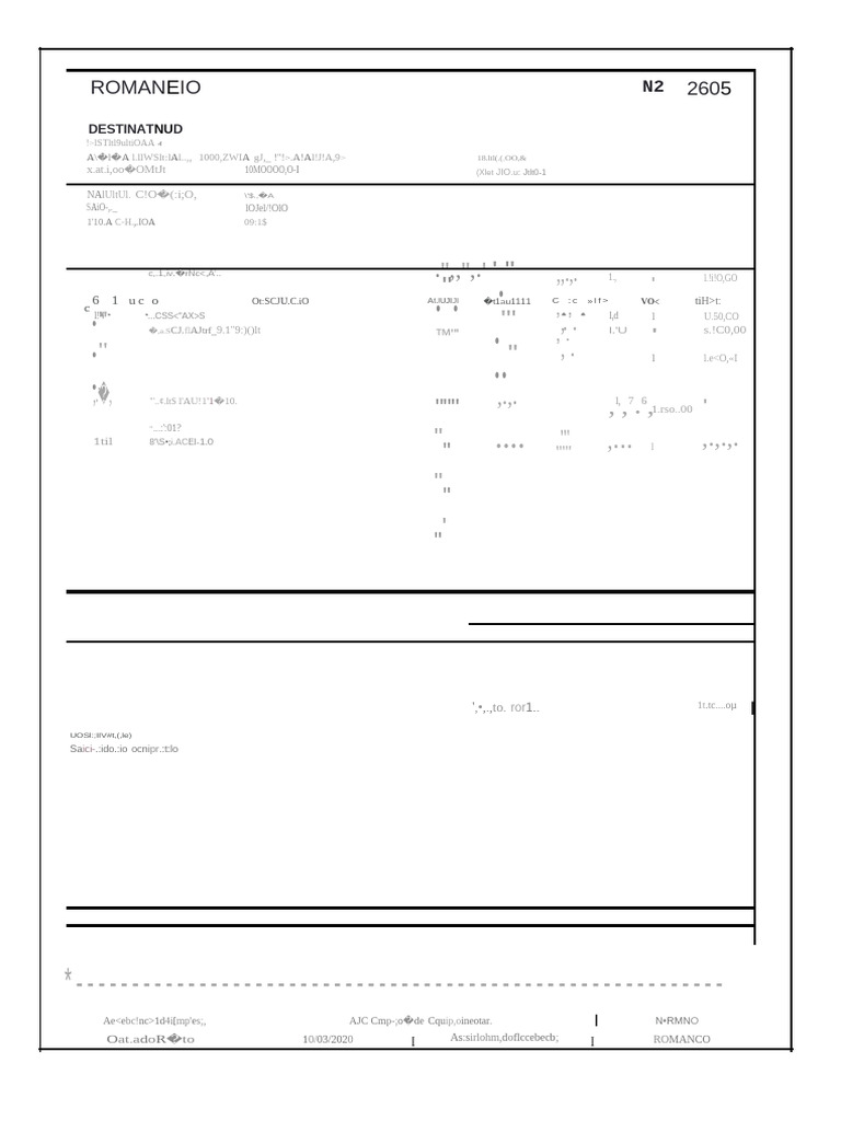 Romaneio Planilha | PDF