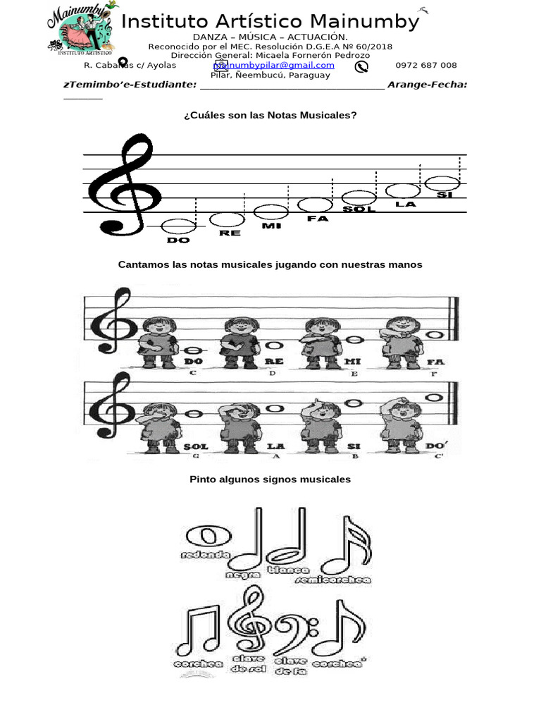 Introducción a la Música y Notación Musical | PDF | Clave | Ritmo
