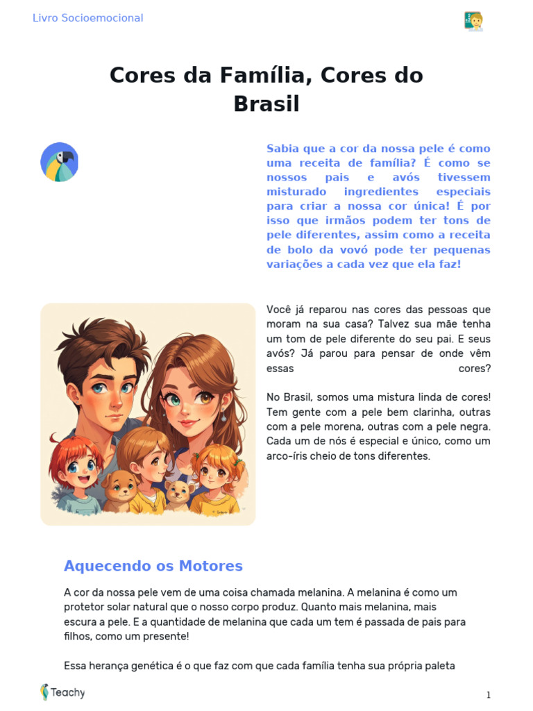 Cores da Pele: Herança e Diversidade | PDF | Cor da pele humana | Cor