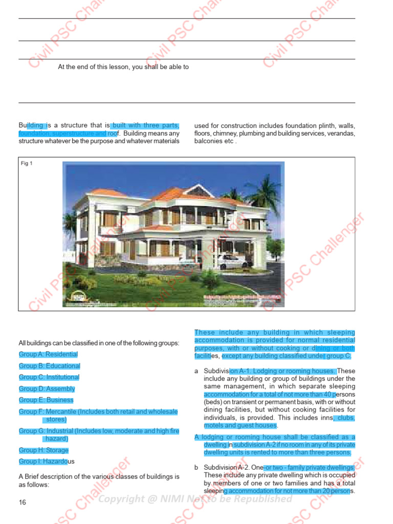 Building Rules and Bye Laws - 16-36 - Points - Marked | PDF | Building ...