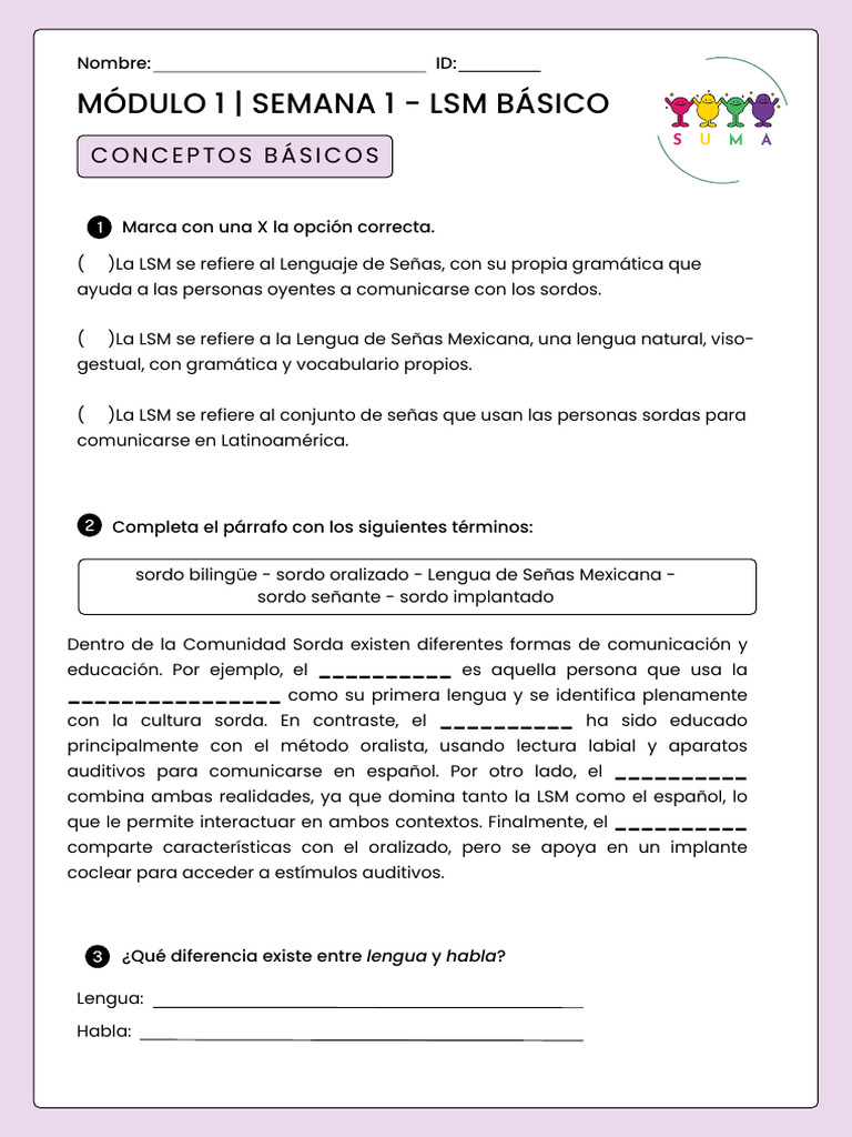 Módulo 1 Semana 1 - LSM Básico | PDF