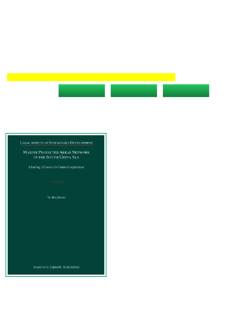 Marine Protected Areas Network in the South China Sea Charting a Course for Future Cooperation ...