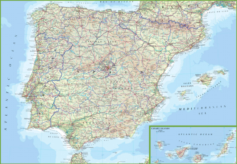 Spain Road Map PDF | PDF