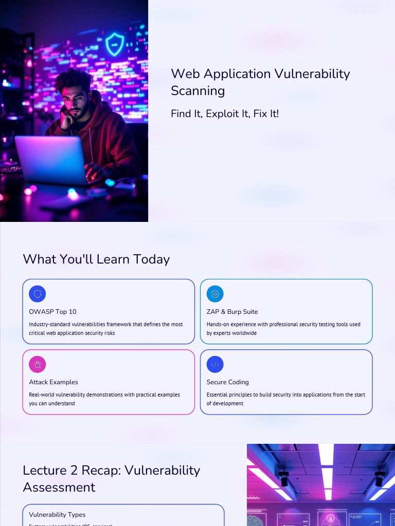 Web Application Vulnerability Scanning Guide | PDF | Security ...
