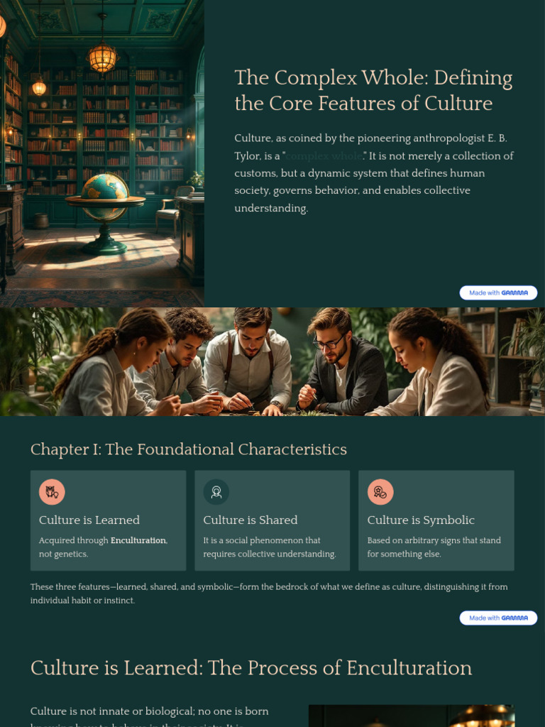 2.the Complex Whole Defining The Core Features of Culture | PDF ...