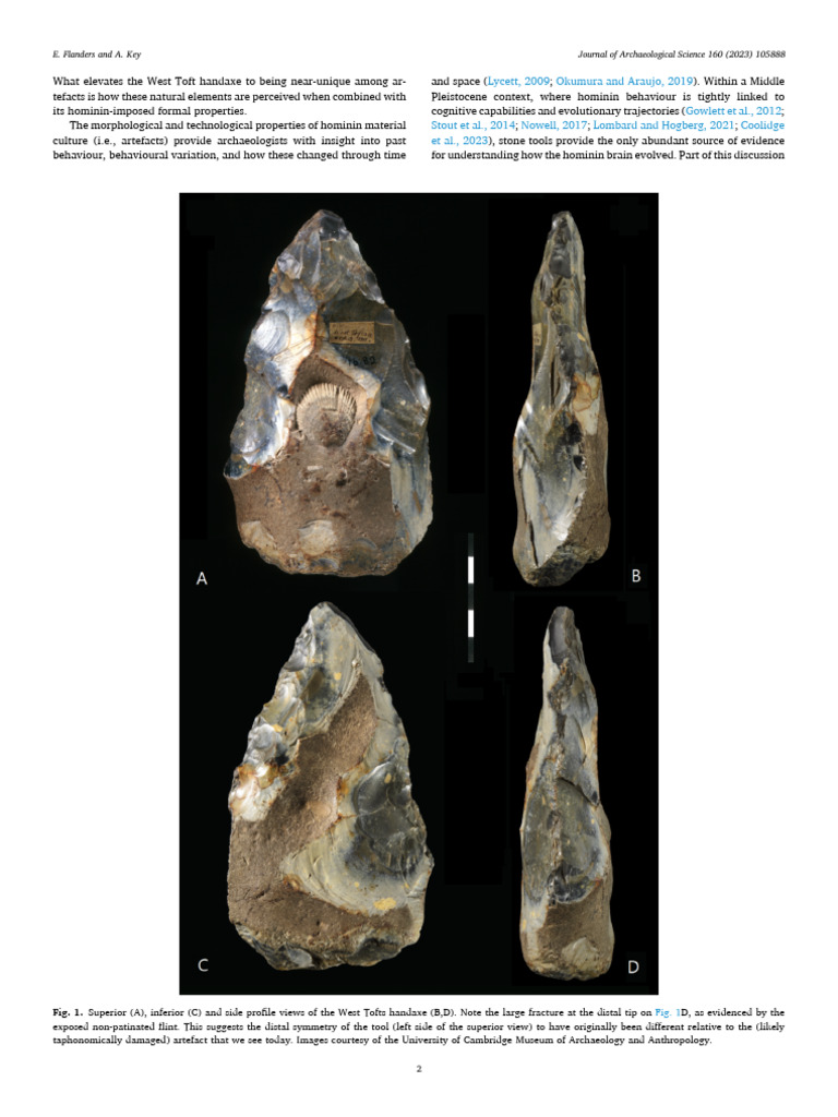 The West Tofts Handaxe - A Remarkably Average, Structurally Flawed ...