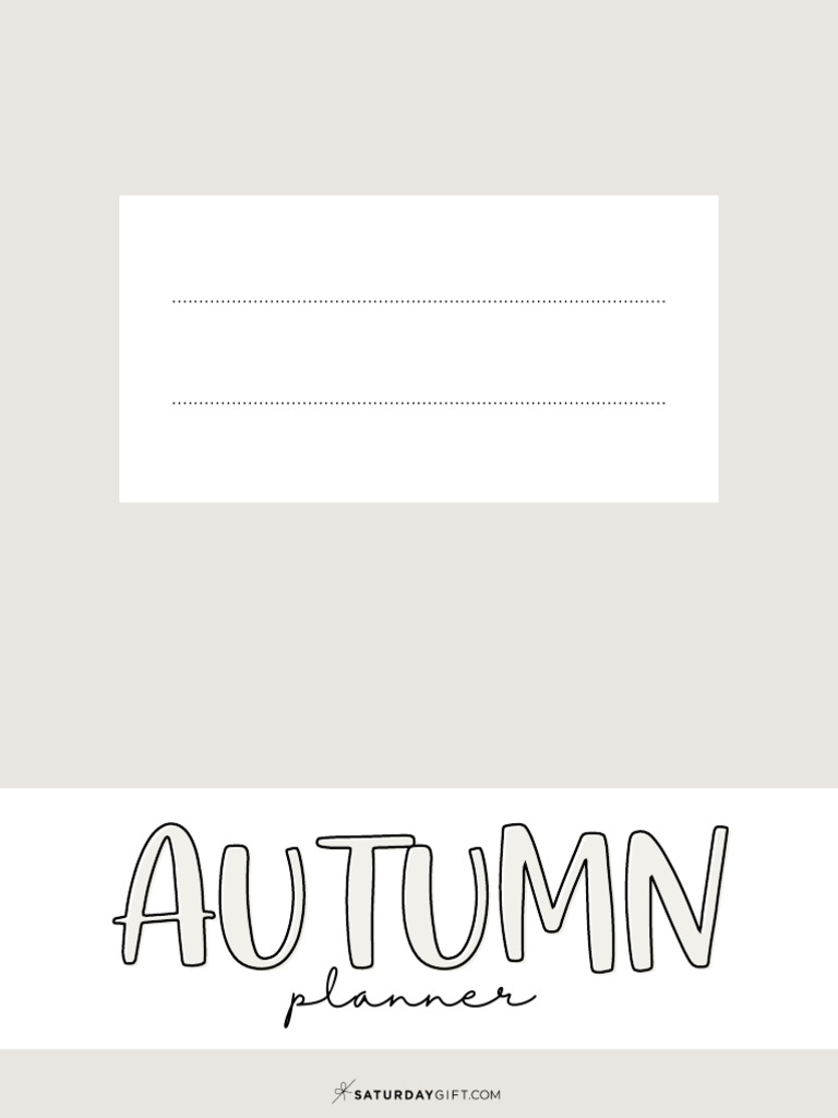 Autumn Planner PDFs Monday Start Northern Hemisphere Printables by ...