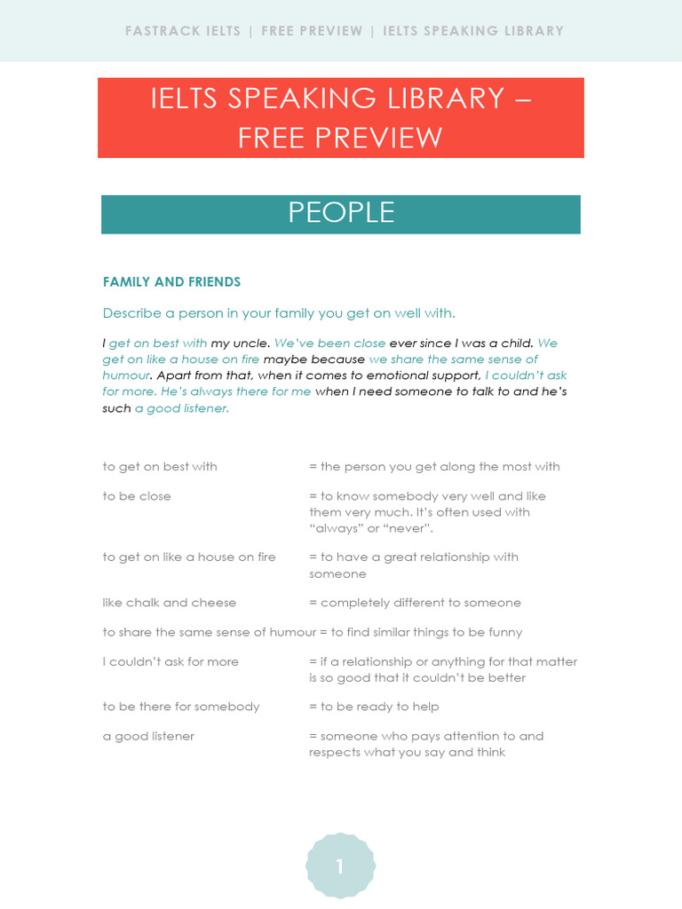 IELTS Speaking Library Free Preview | PDF | River