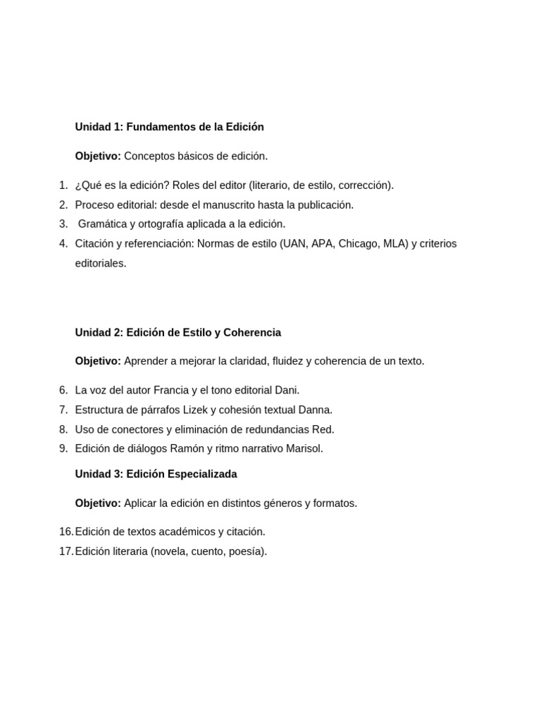 Programa 1 | PDF | Publicación | Escritura