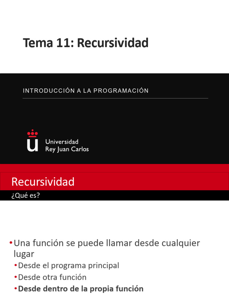 Introducción a la Recursividad en Programación | PDF | Recursividad ...