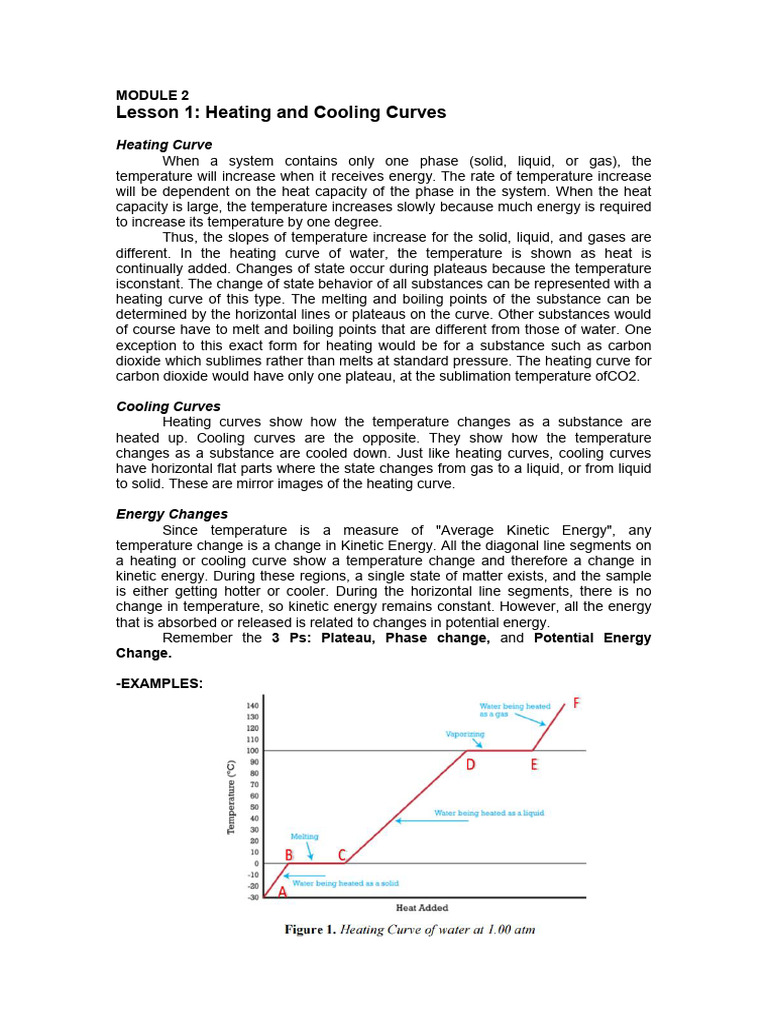 Heating and Cooling Curves Explained | PDF | Heat | Temperature