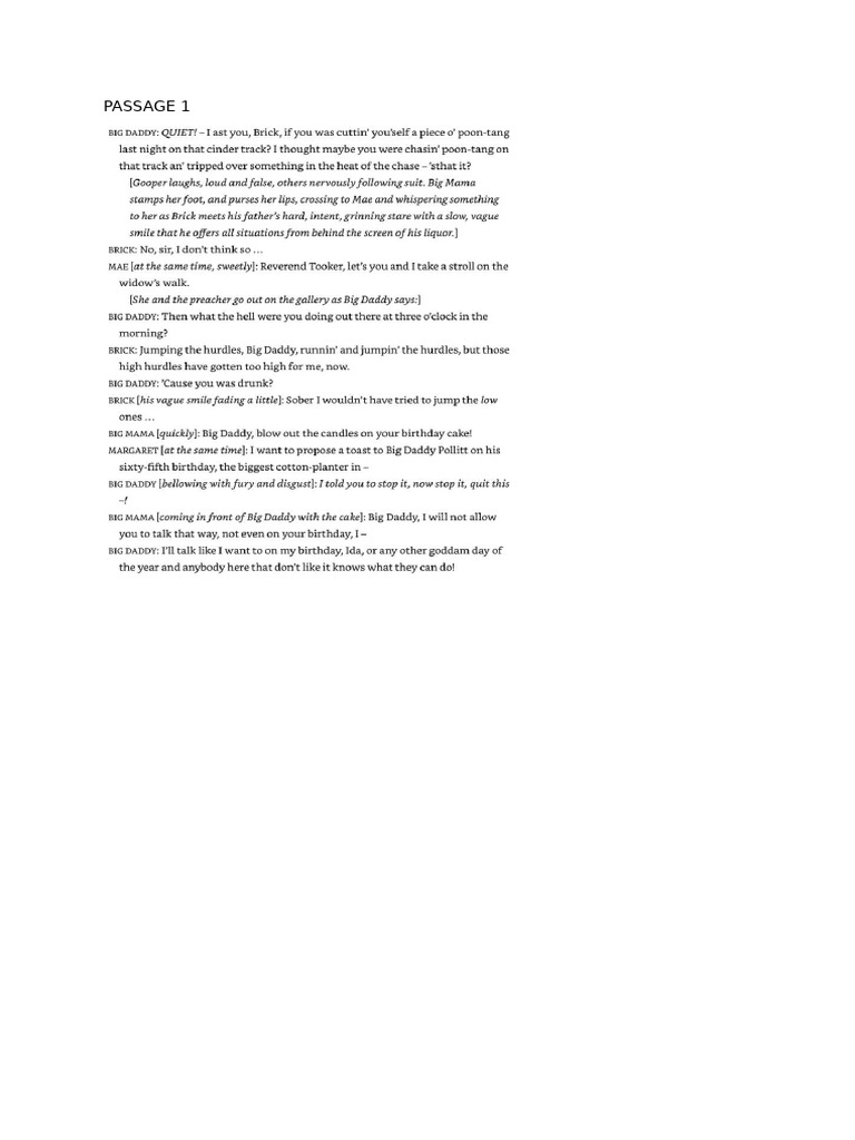 Practice Passage Analysis | PDF