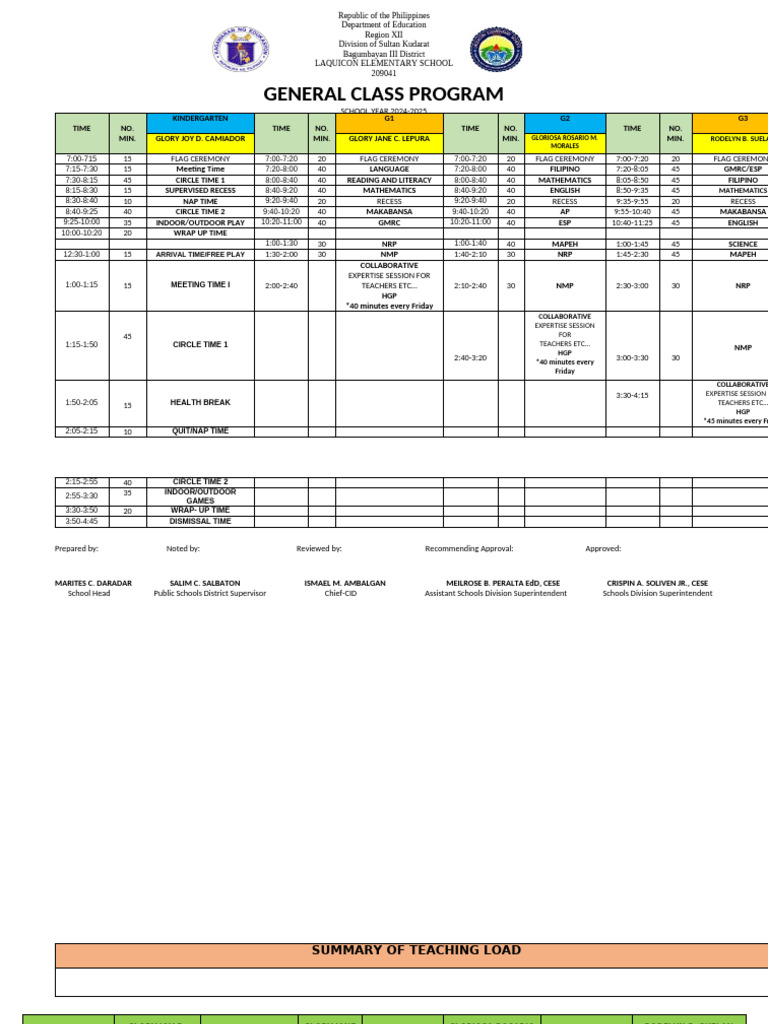 General Class Program Laquicon Final | PDF | Republicanism | Republic