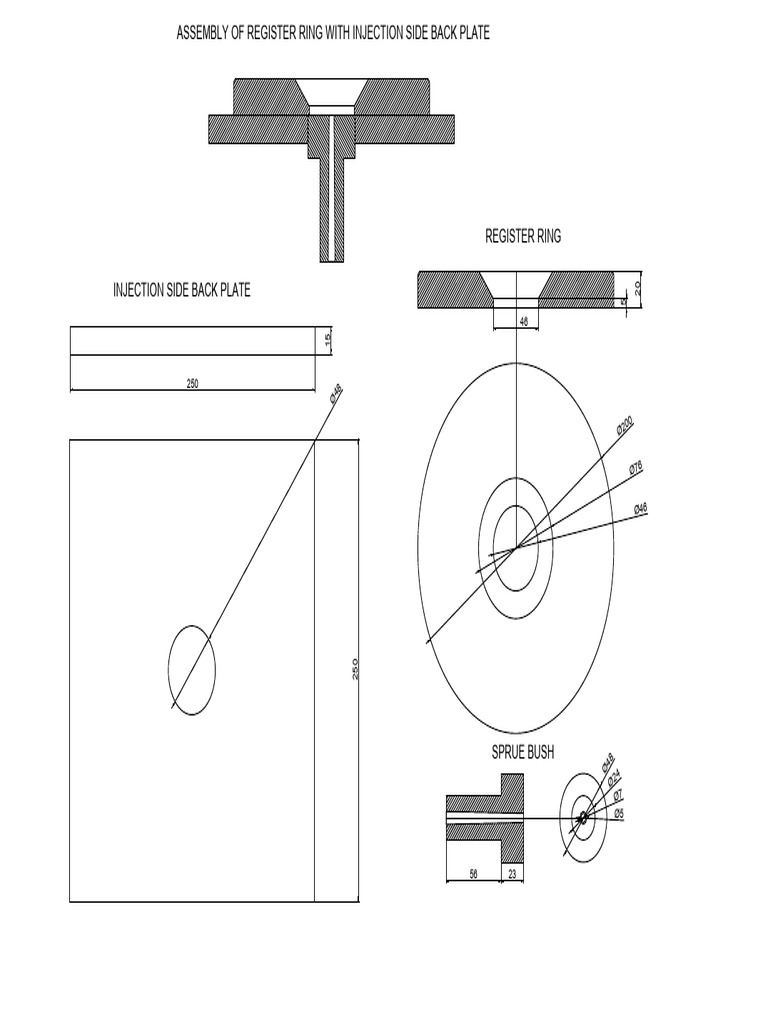Assembly of Register Ring With Injection Side Back Plate Exp No 3 | PDF
