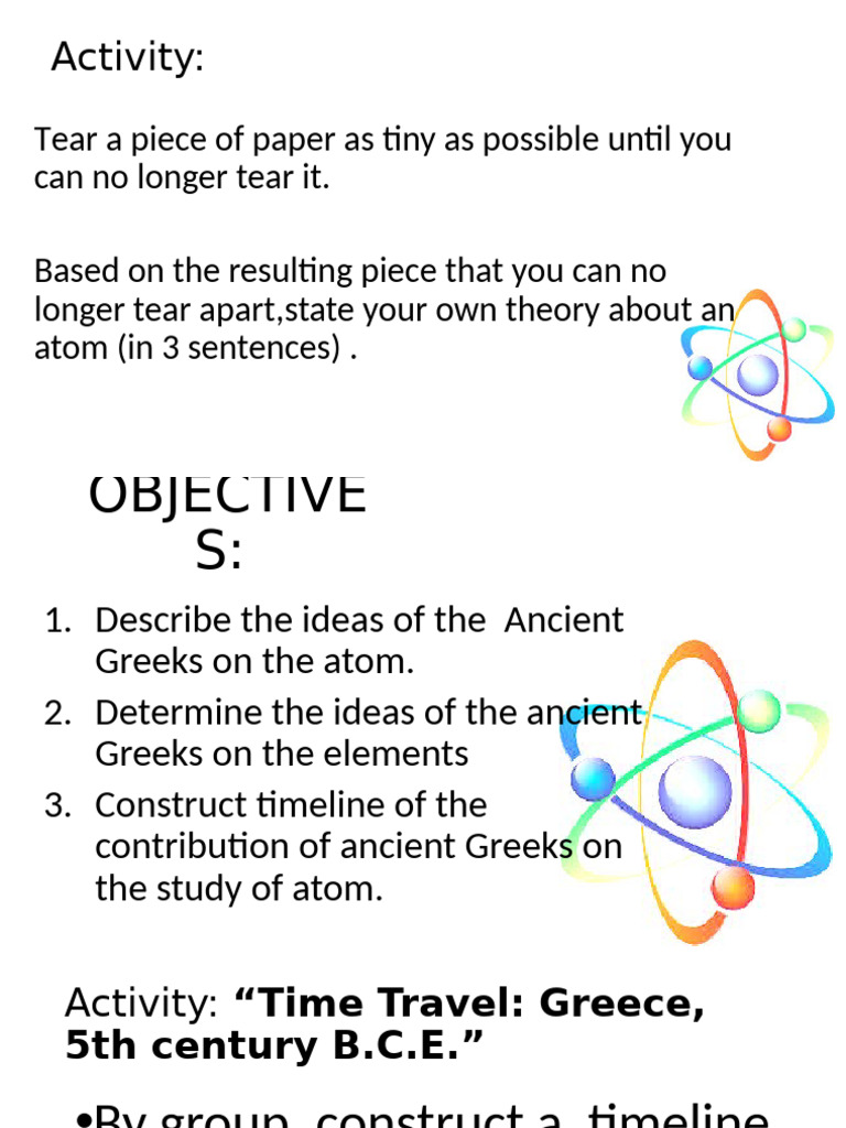 Ancient Greek Atomic Theories Explained | PDF | Matter | Ancient Greek ...