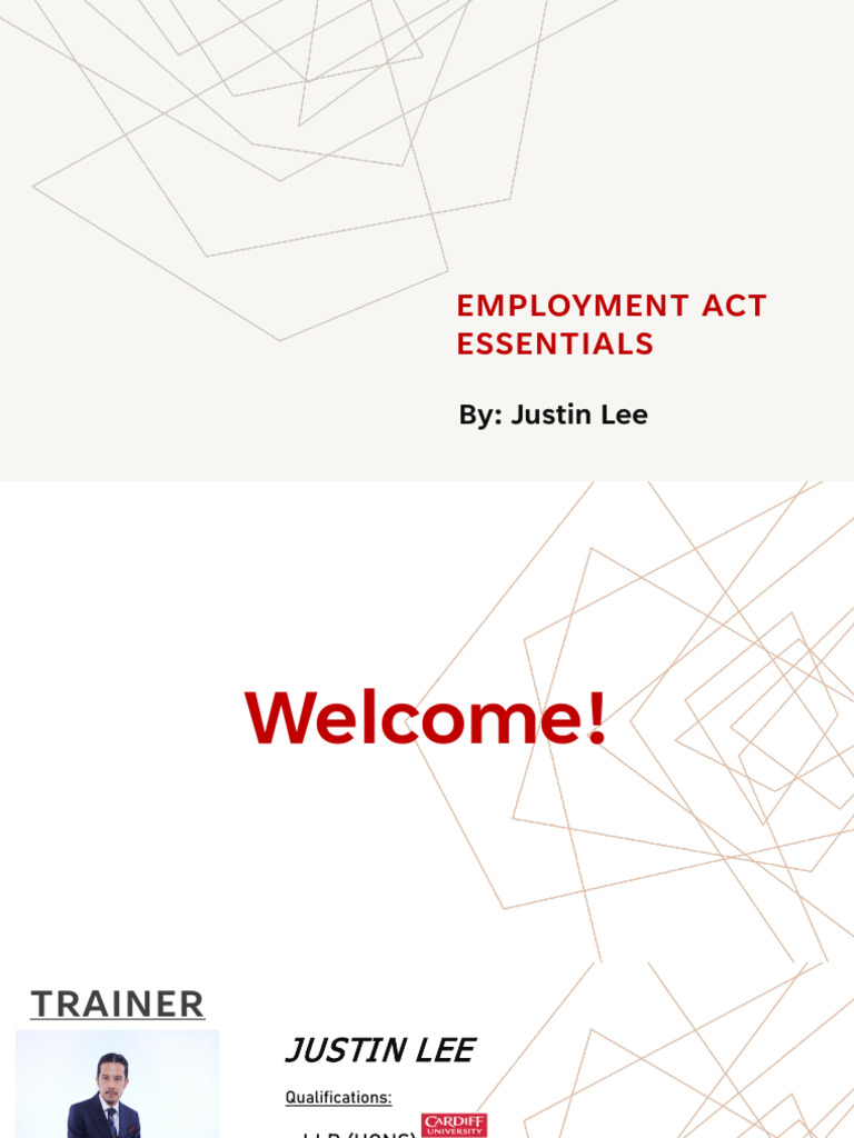 Employment Act Essentials Overview | PDF | Overtime | Employment