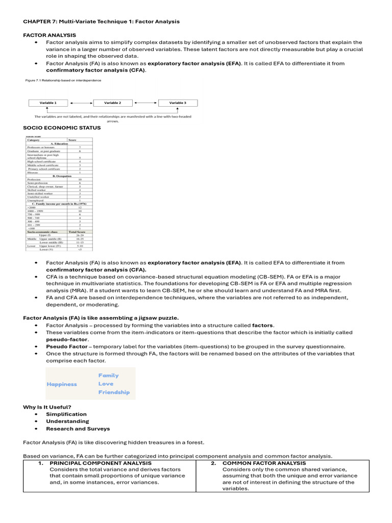 Chapter 7 | PDF | Factor Analysis | Statistical Analysis