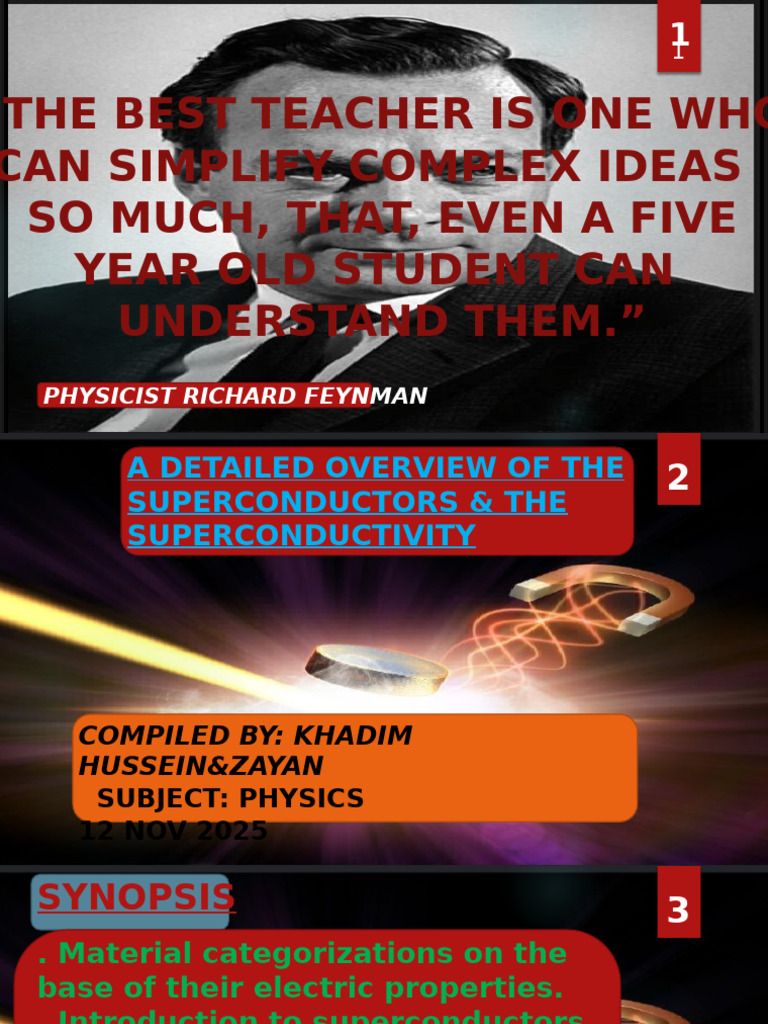 A Detailed Ovetveiw of The Superconductor & Superconductivity | PDF | Superconductivity ...