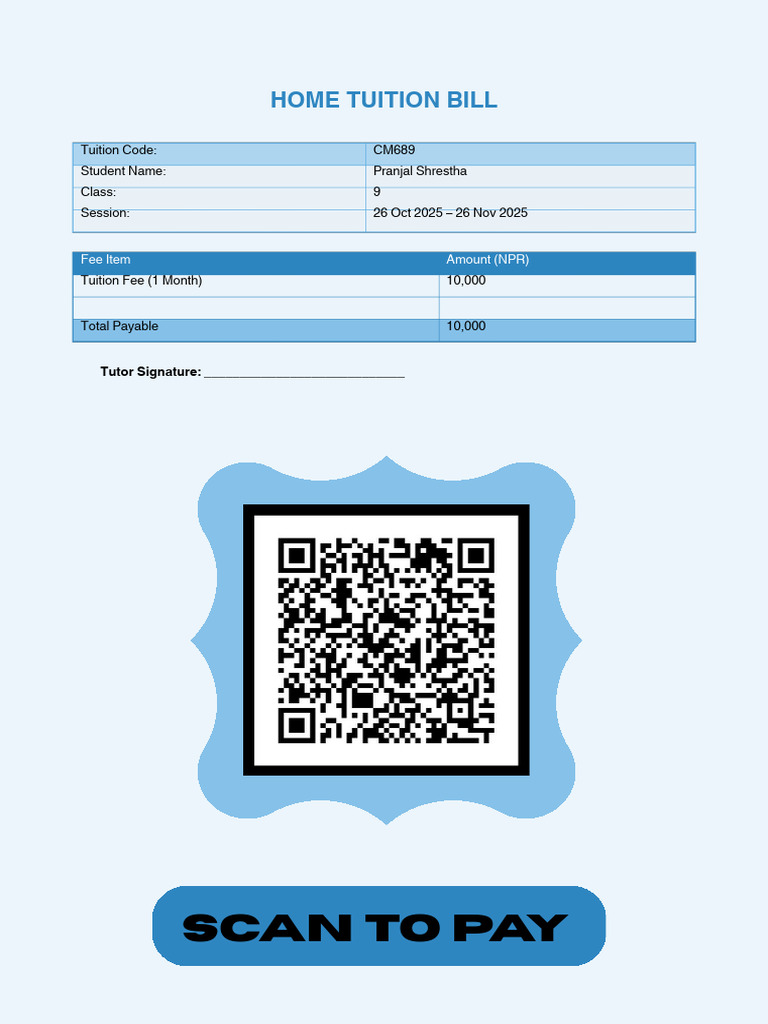 Home - Tuition - Bill - New (1) .PDF - 20251121 - 080020 - 0000 | PDF