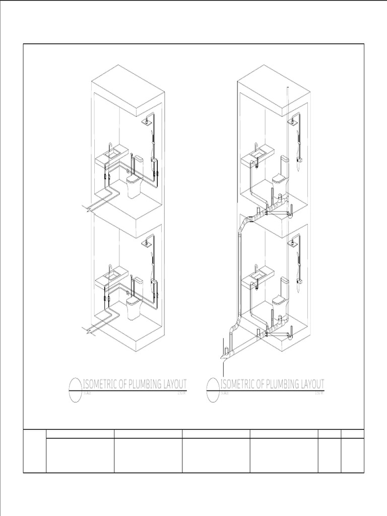 Isometric Plumbing Layout 1:50 Scale | PDF
