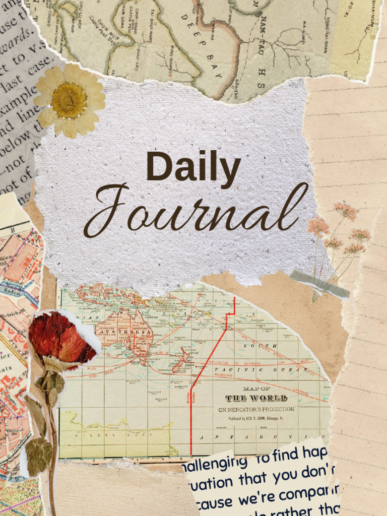 Colorful Vintage Scrapbook Cover Journal.pdf | PDF | Gratitude ...