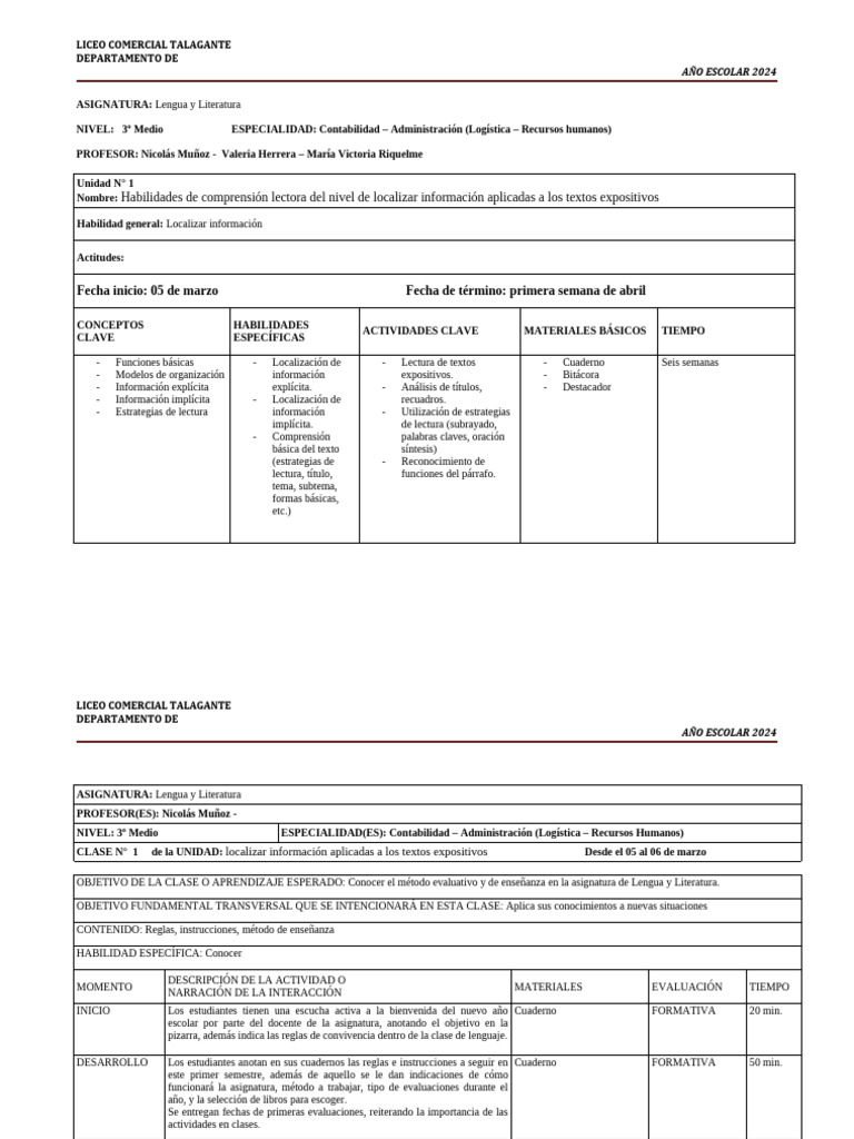 Marzo | PDF | Comprensión lectora | Aprendizaje