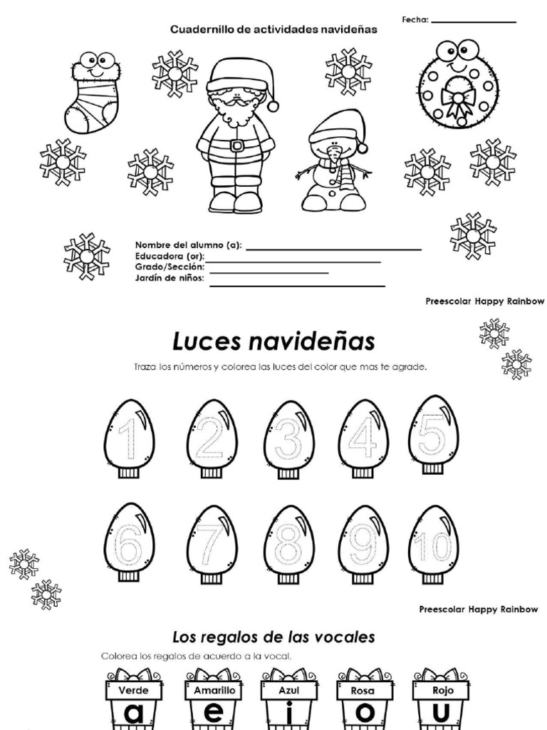 Cuadernillo de Actividades Navideñas PHR | PDF