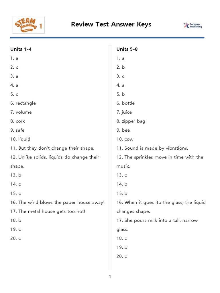 Review Test Answer Keys for Units 1-16 | PDF | Chess Theory | Chess