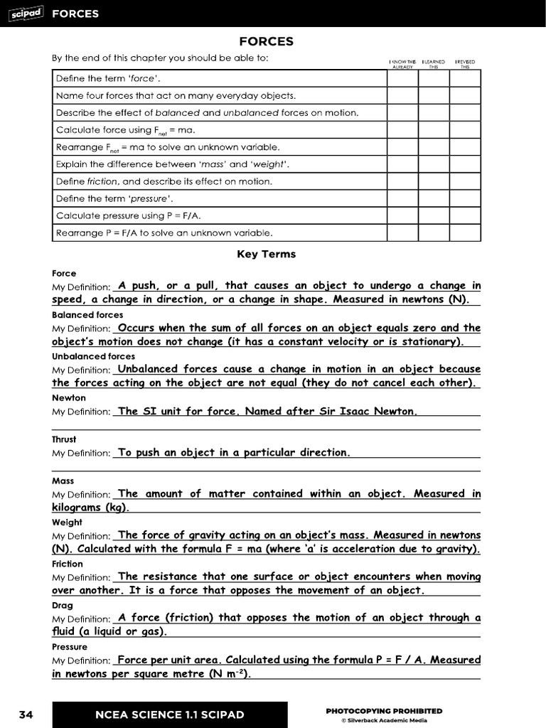 Scipad WB ANSWER Pages | PDF