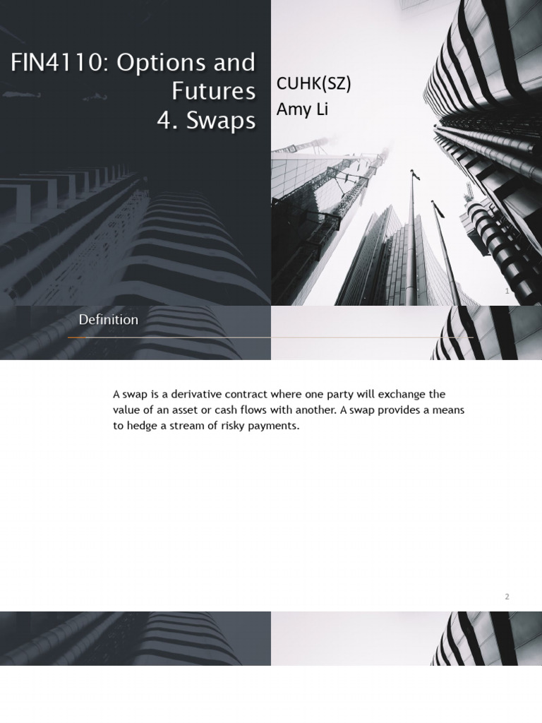 Understanding Swaps and Hedging Strategies | PDF | Swap (Finance ...