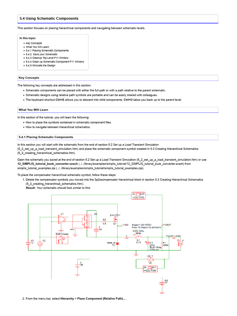 5.4 Using Schematic Components | PDF | Computer File | System Software