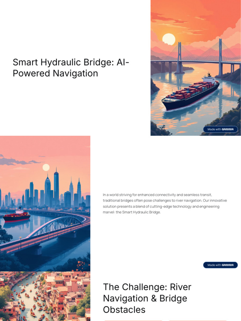 Smart Hydraulic Bridge for River Navigation | PDF | Artificial ...