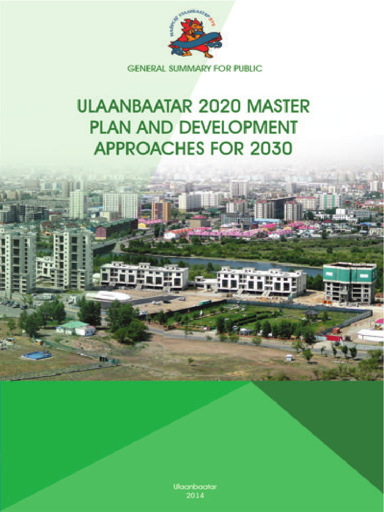 Ulaanbaatar Master Plan 2030 Overview | PDF | Zoning | City