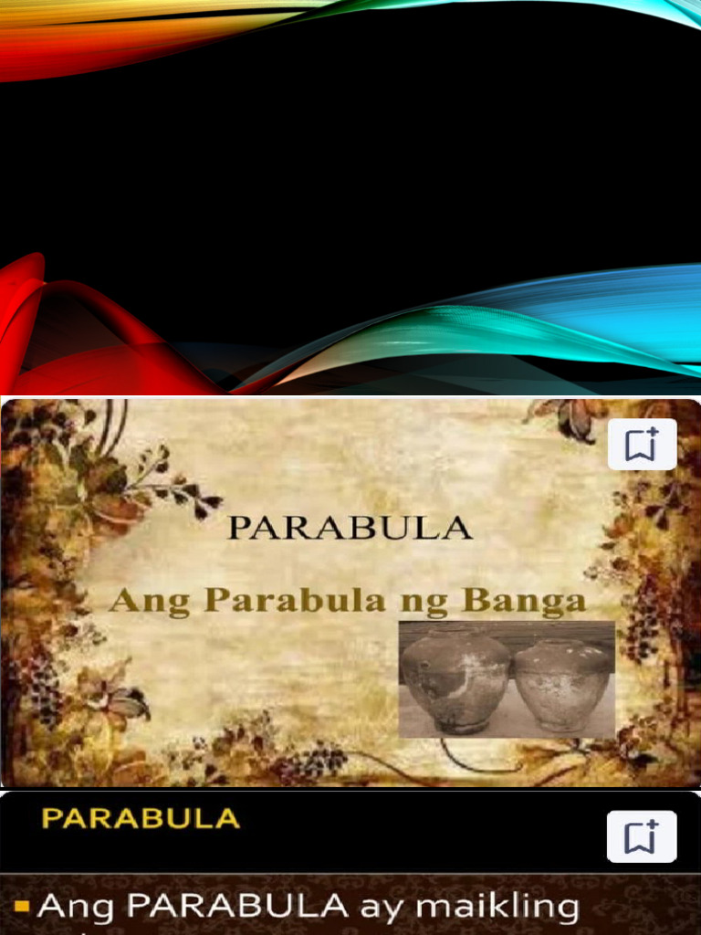 Grade 9 Q3 Parabula NG Banga | PDF