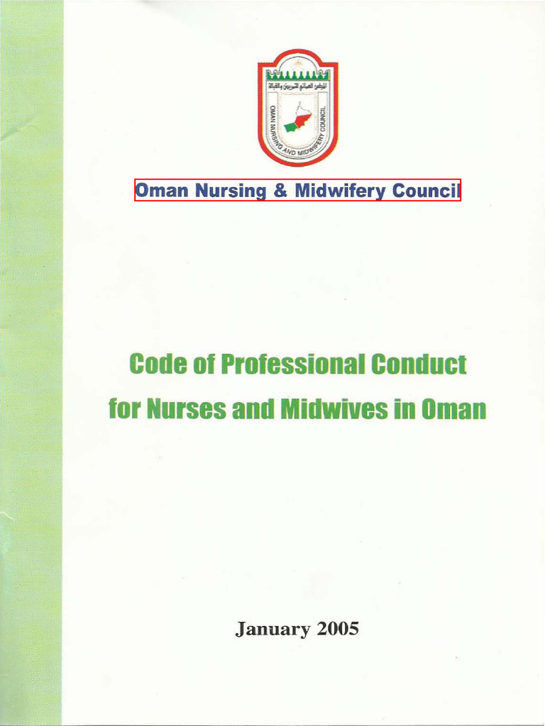 Oman Nursing & Midwifery Conduct Code | PDF | Midwife | Informed Consent