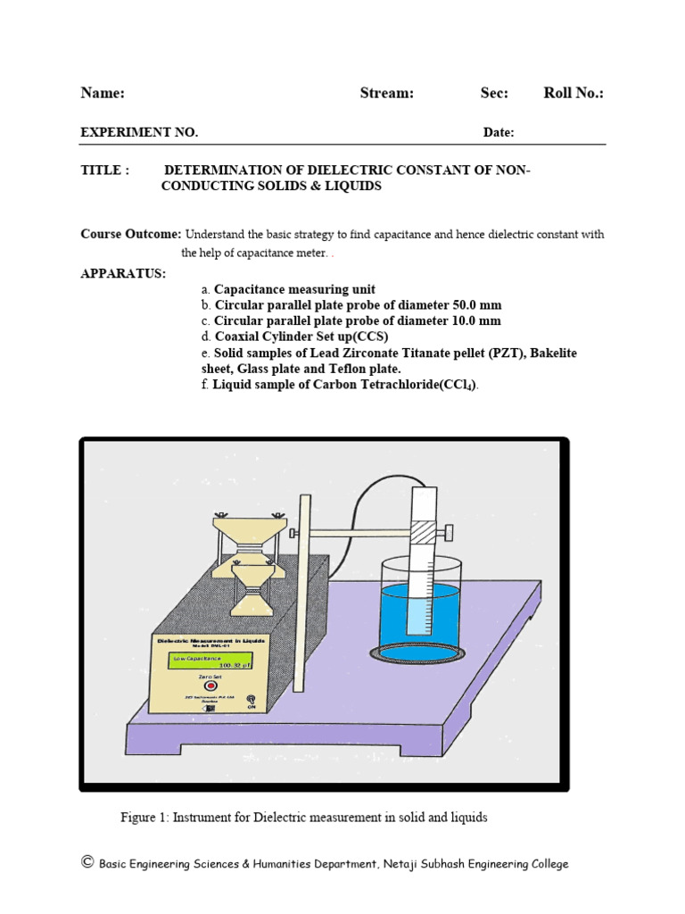 Dielectric Constant - DC | PDF | Dielectric | Capacitor